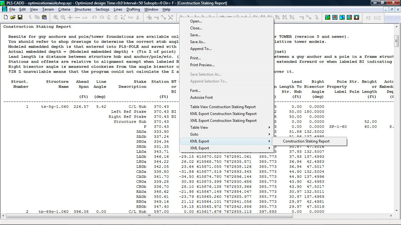 PLS-CADD Google Earth Integration Tips